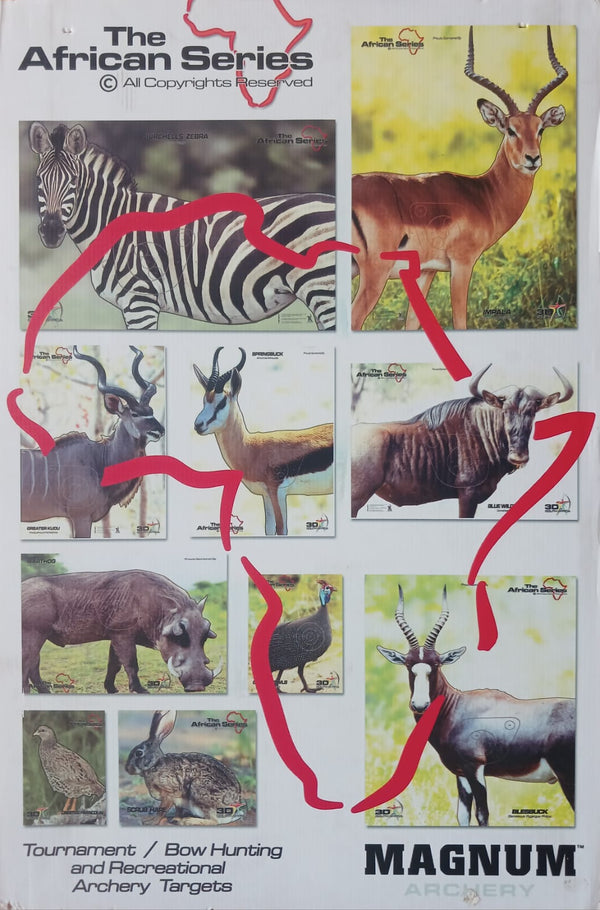 The African Series 2D Target Combo – Magnum Archery